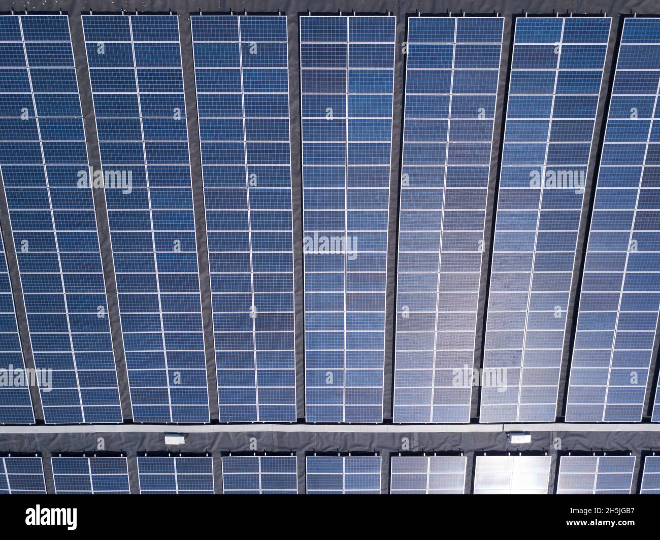 Blue Solar Panels isolated for solar energy Stock Photo - Alamy