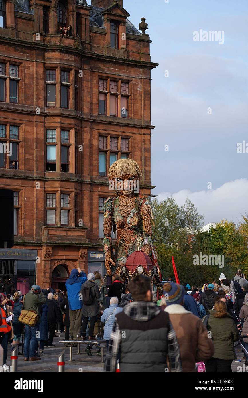Govan, Scotland,10th November 2021, choir sings as storm by vision ...