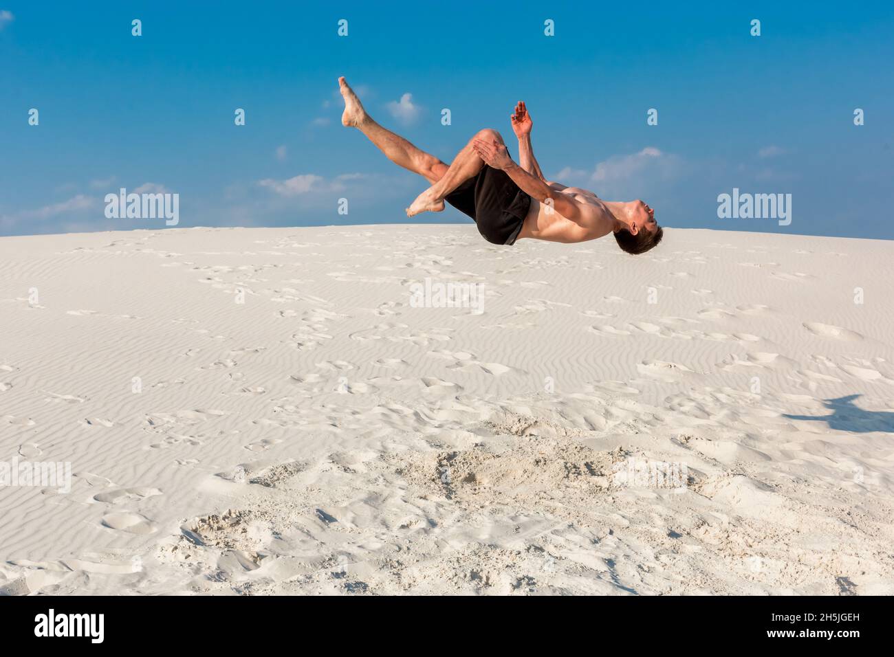 Man Doing Back Flip On High Resolution Stock Photography and Images - Alamy