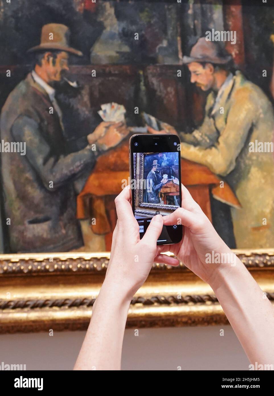 The Card Players by Paul Cezanne (approx 1892) at the Courtauld Gallery ...