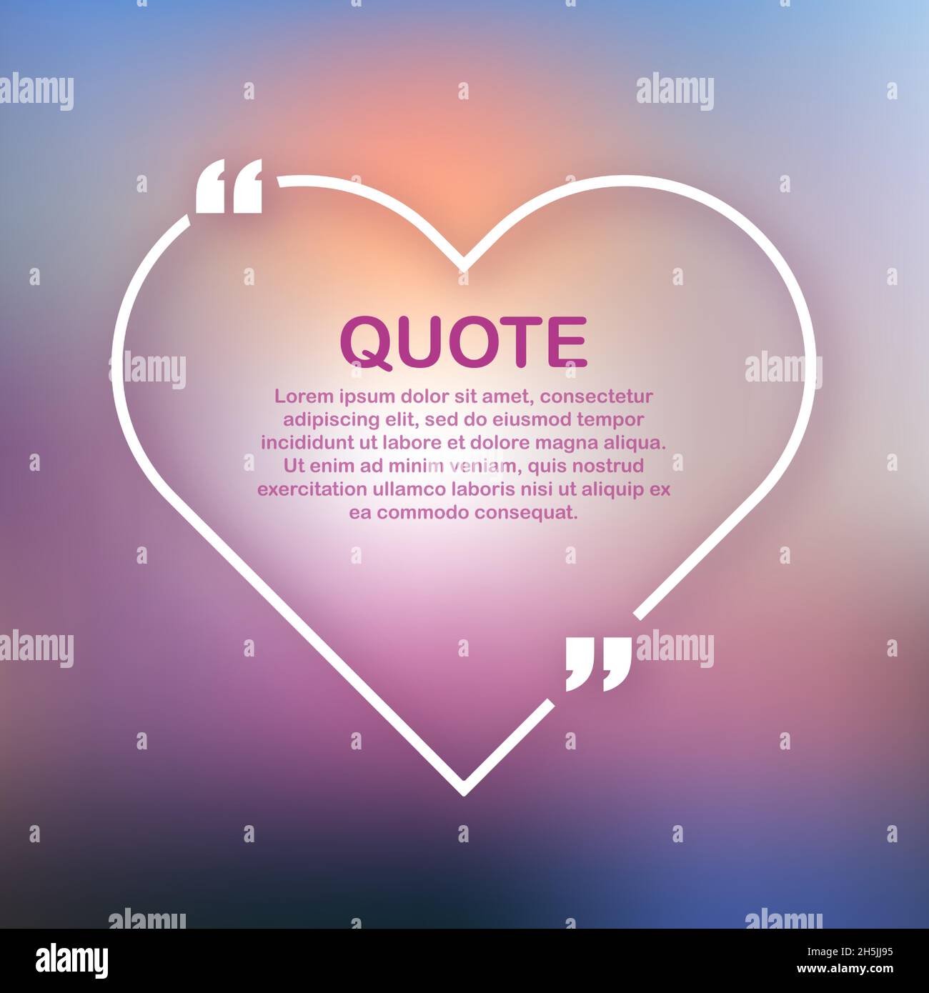 Quote frames. Blank template with print information design quotes ...