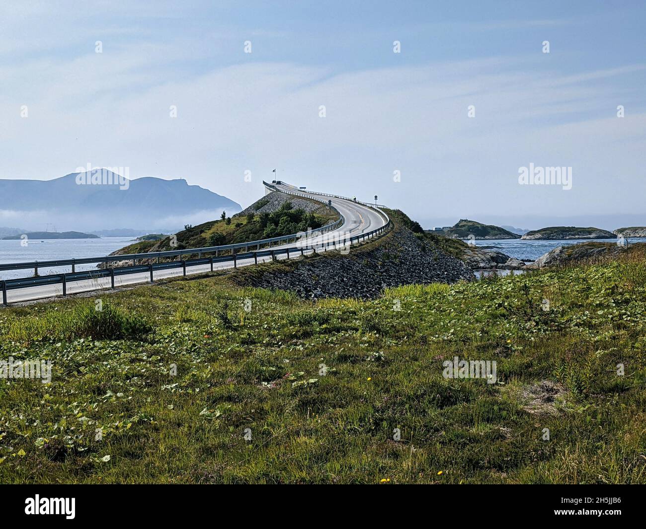 Atlantic road in Norway, Atlanterhavsveien. fantastic road bridge over ...