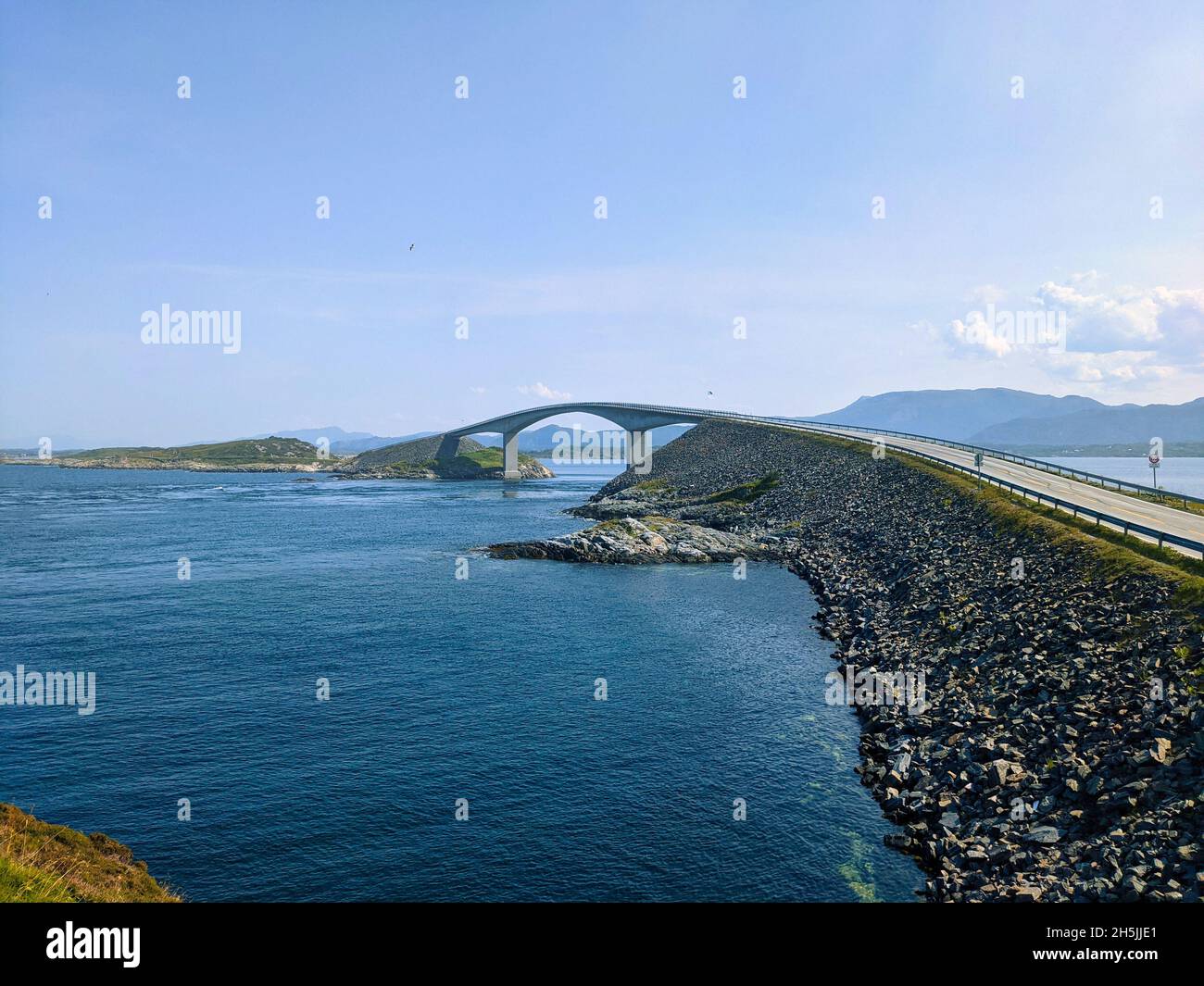 Atlantic road in Norway, Atlanterhavsveien. fantastic road bridge over ...
