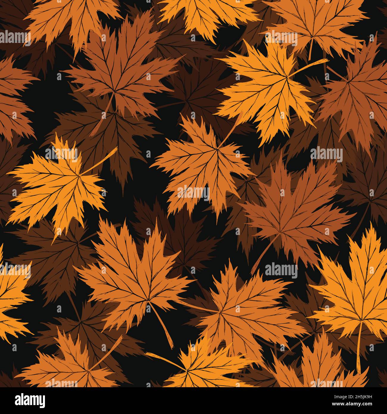 Scattered maple leaves Stock Vector Images - Alamy