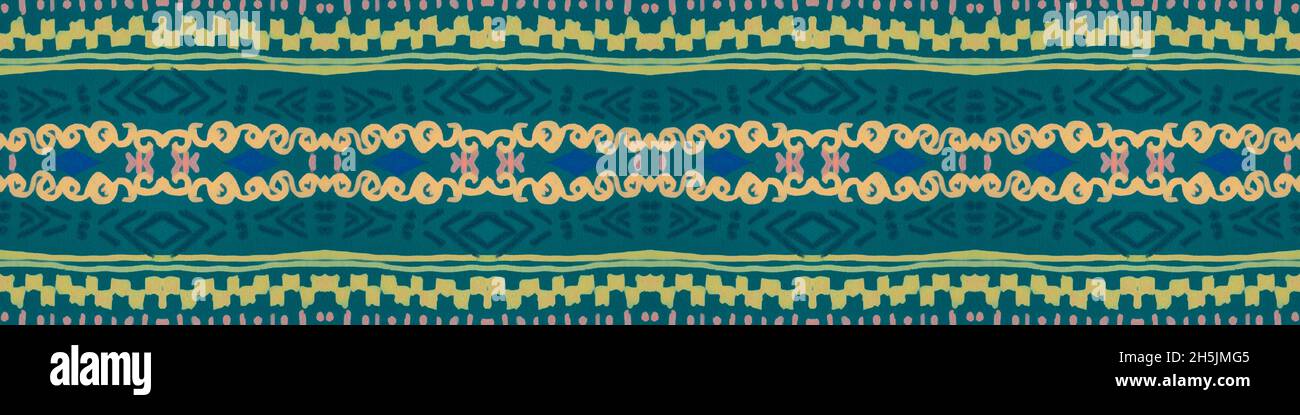 Hand drawn tribal ribbon. Geometric african design for fabric Stock ...
