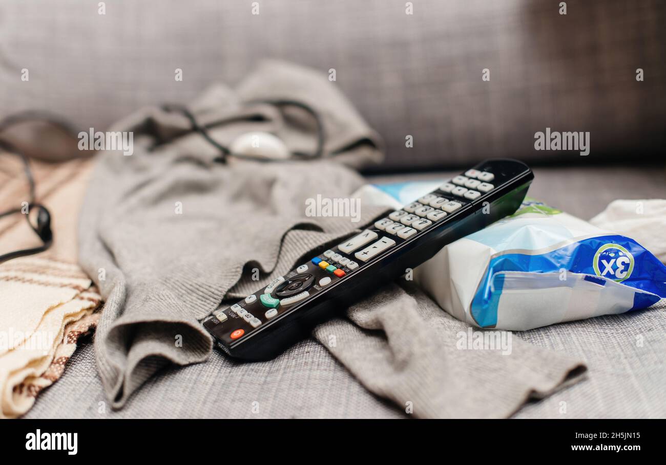 Cleaning tv remote control antibacterial hi-res stock photography and ...
