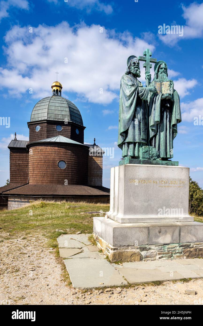 Kaple, Cyril a Metodej, hora Radegast, Pustevny, Beskydy, Ceska ...