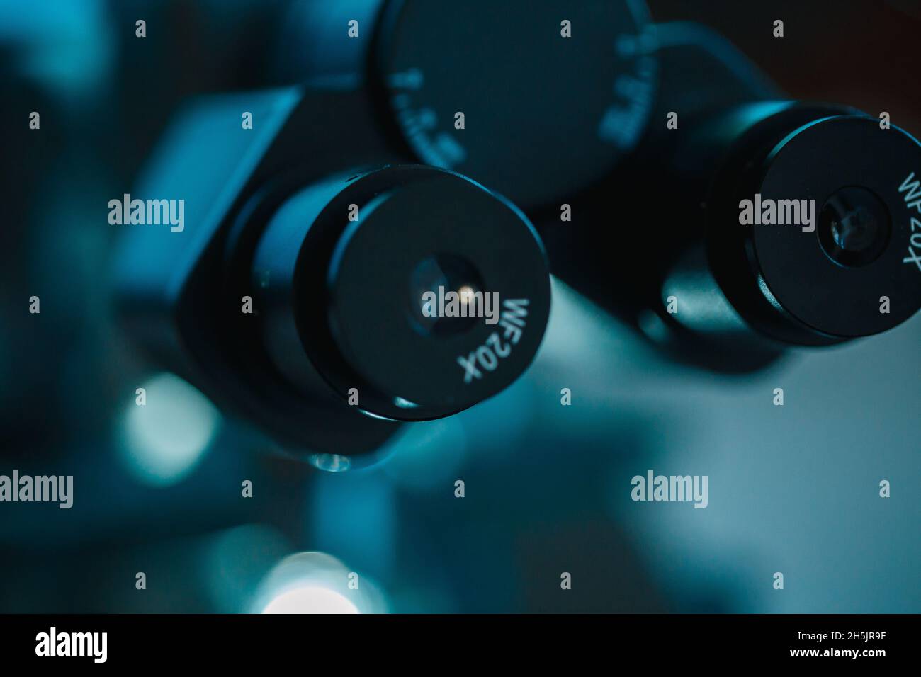 Electron microscope in the laboratory for studying mold on hemp Stock ...