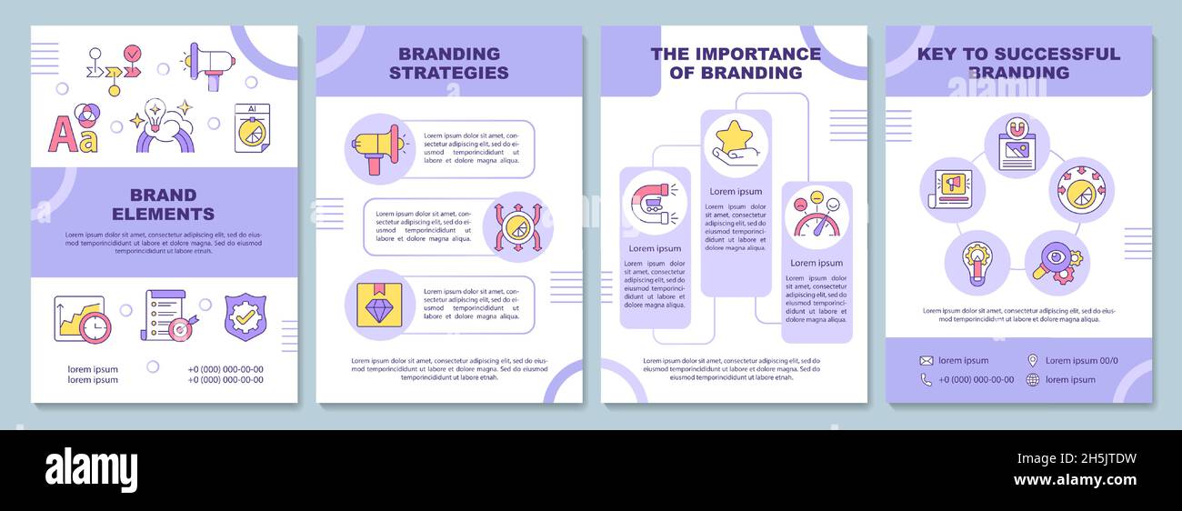 Brand elements brochure template Stock Vector Image & Art - Alamy