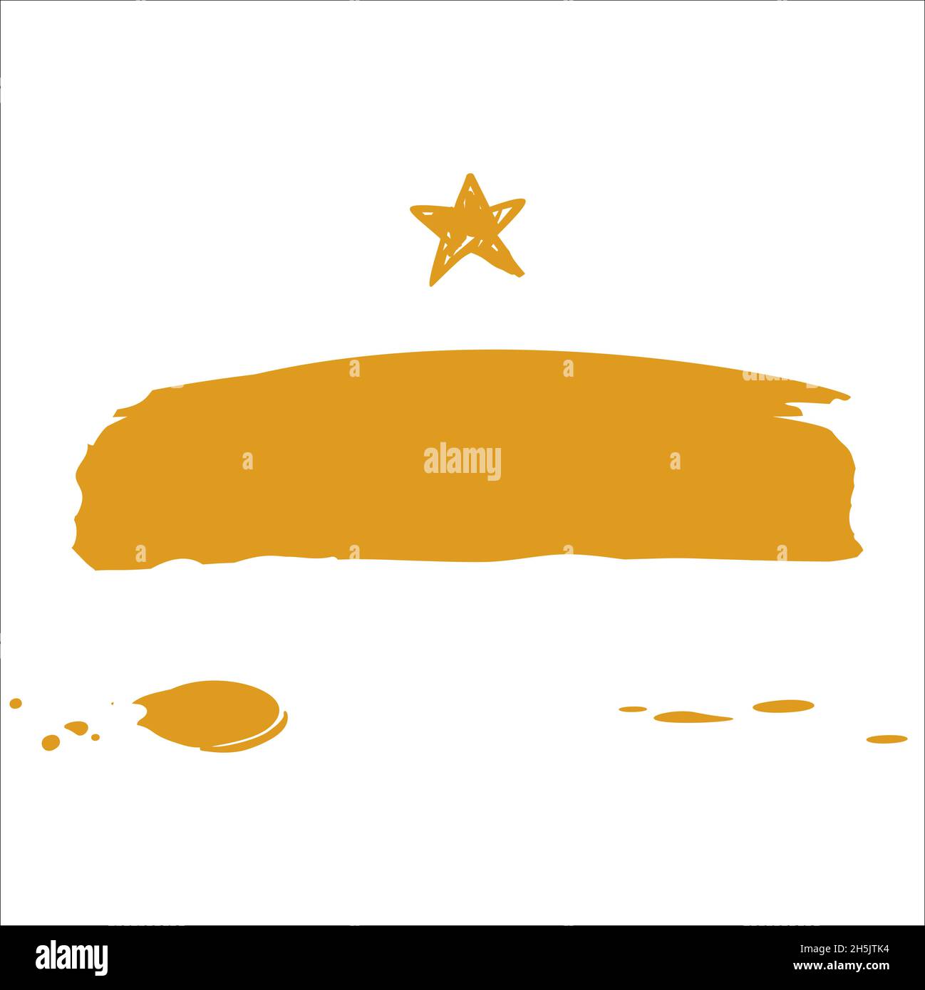 Star blob splash banner. Beige vector illustration Stock Vector Image ...