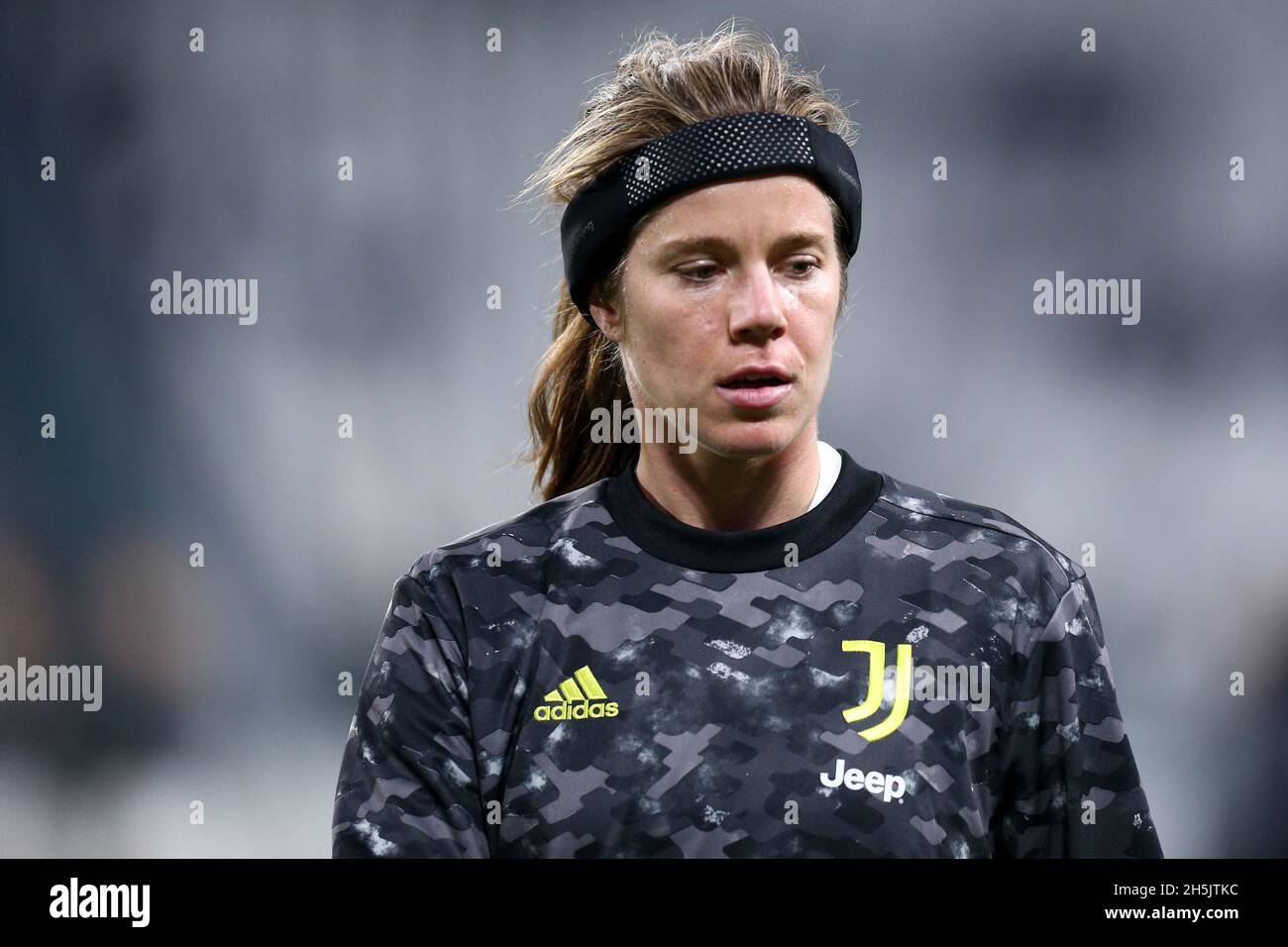 Sofie Junge Pedersen of Juventus Fc during warm up before the Uefa ...