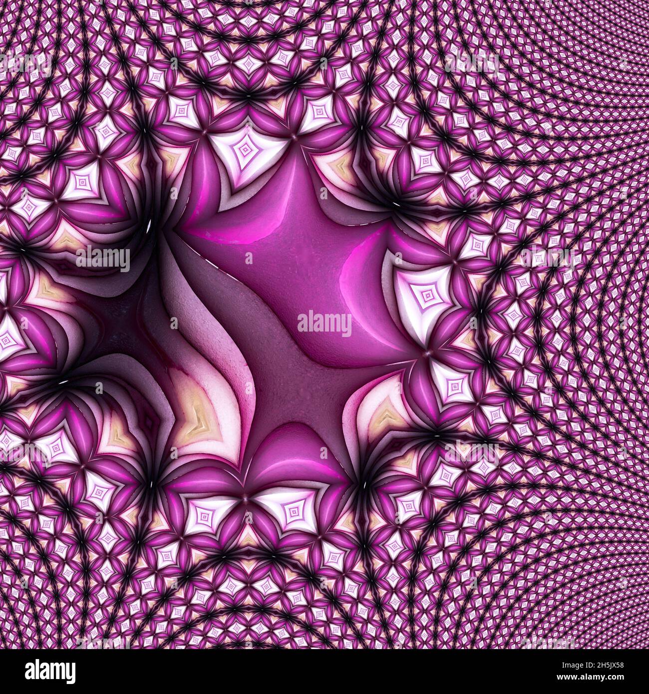 Abstract Computer generated Fractal design. A fractal is a never-ending ...