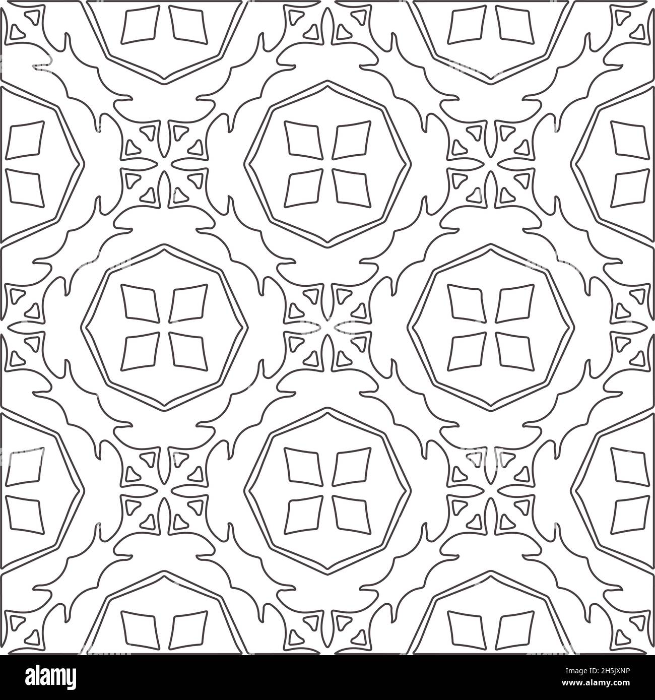 Vector pattern with symmetrical elements . Repeating geometric tiles ...