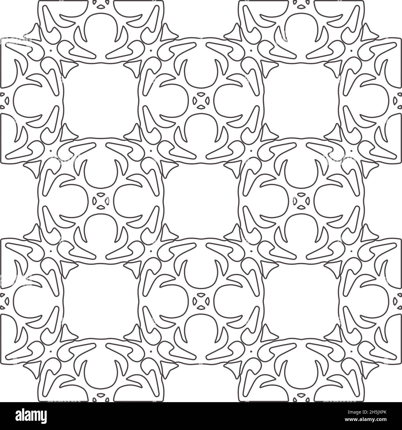 Vector pattern with symmetrical elements . Repeating geometric tiles ...
