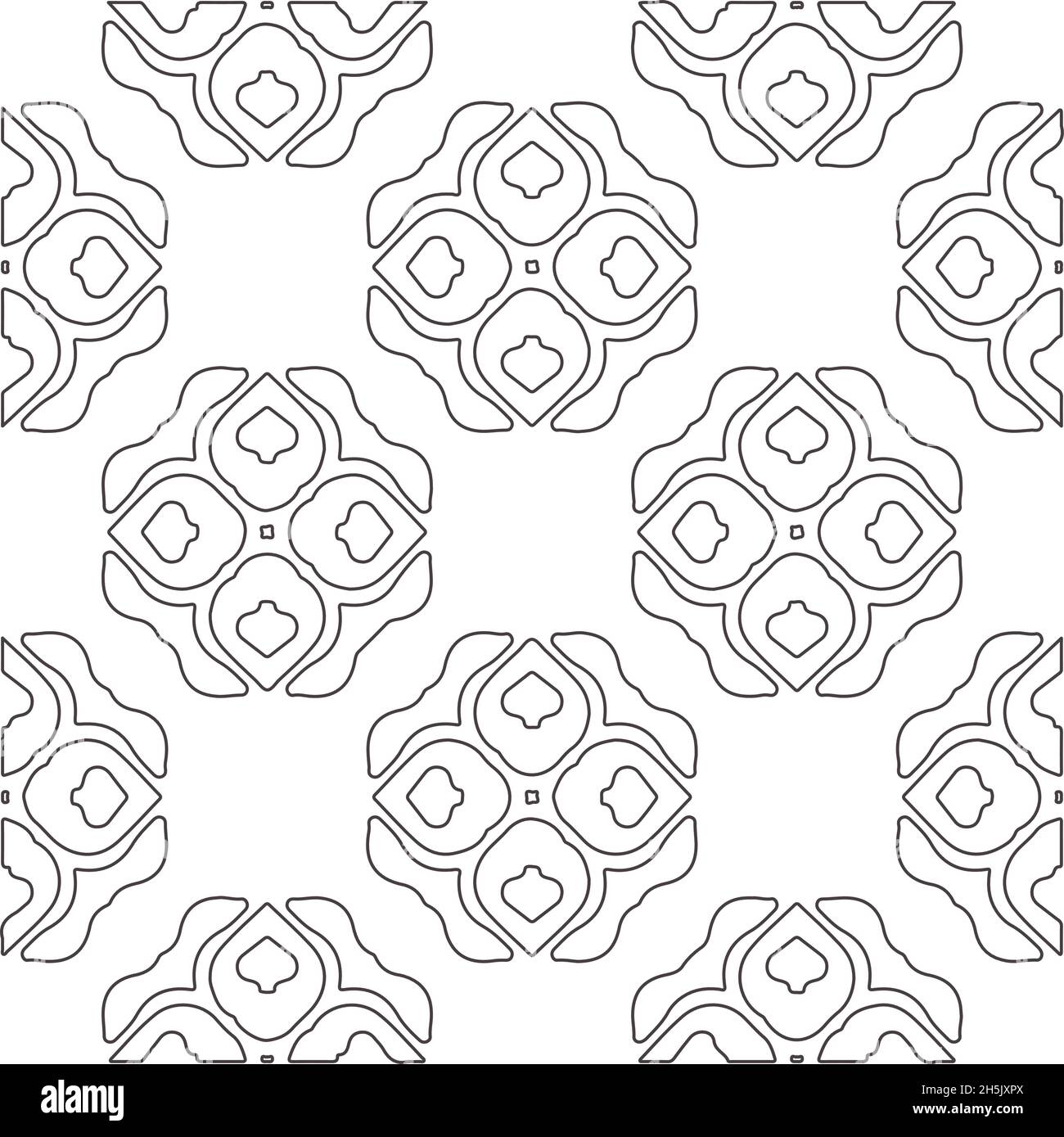 Vector pattern with symmetrical elements . Repeating geometric tiles ...