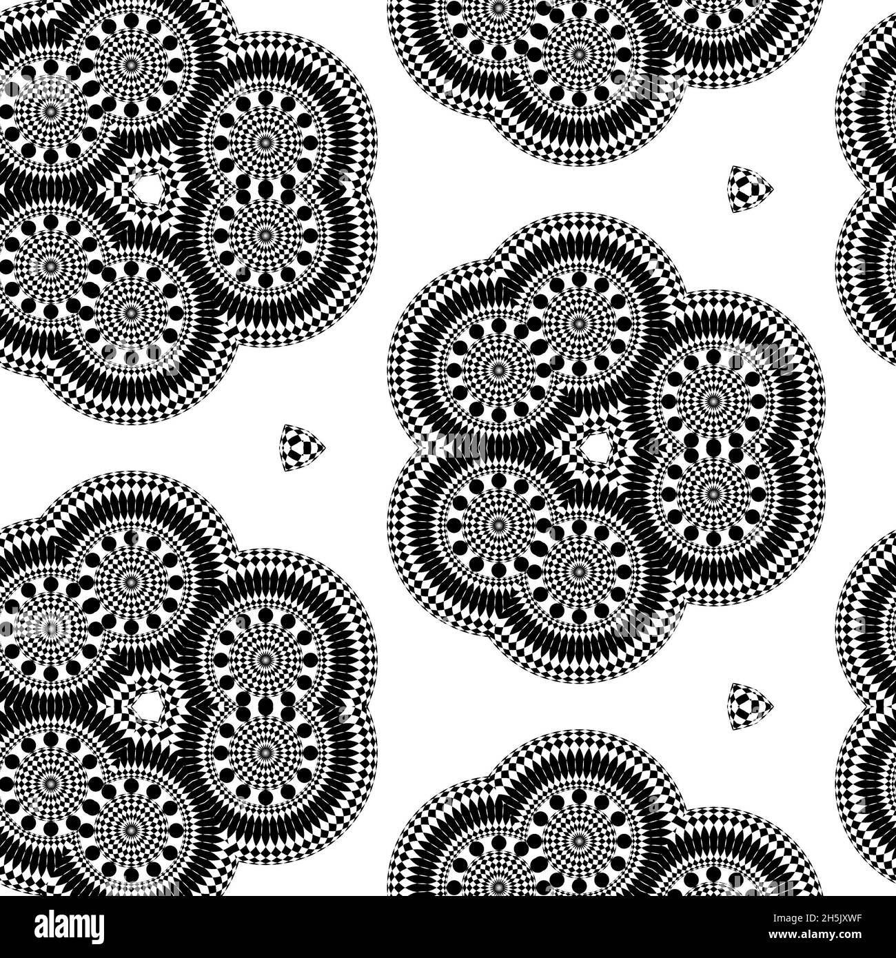 Patterns symmetry fractals Black and White Stock Photos & Images - Alamy
