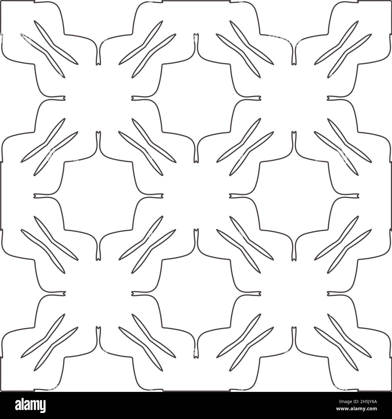 Vector pattern with symmetrical elements . Repeating geometric tiles ...