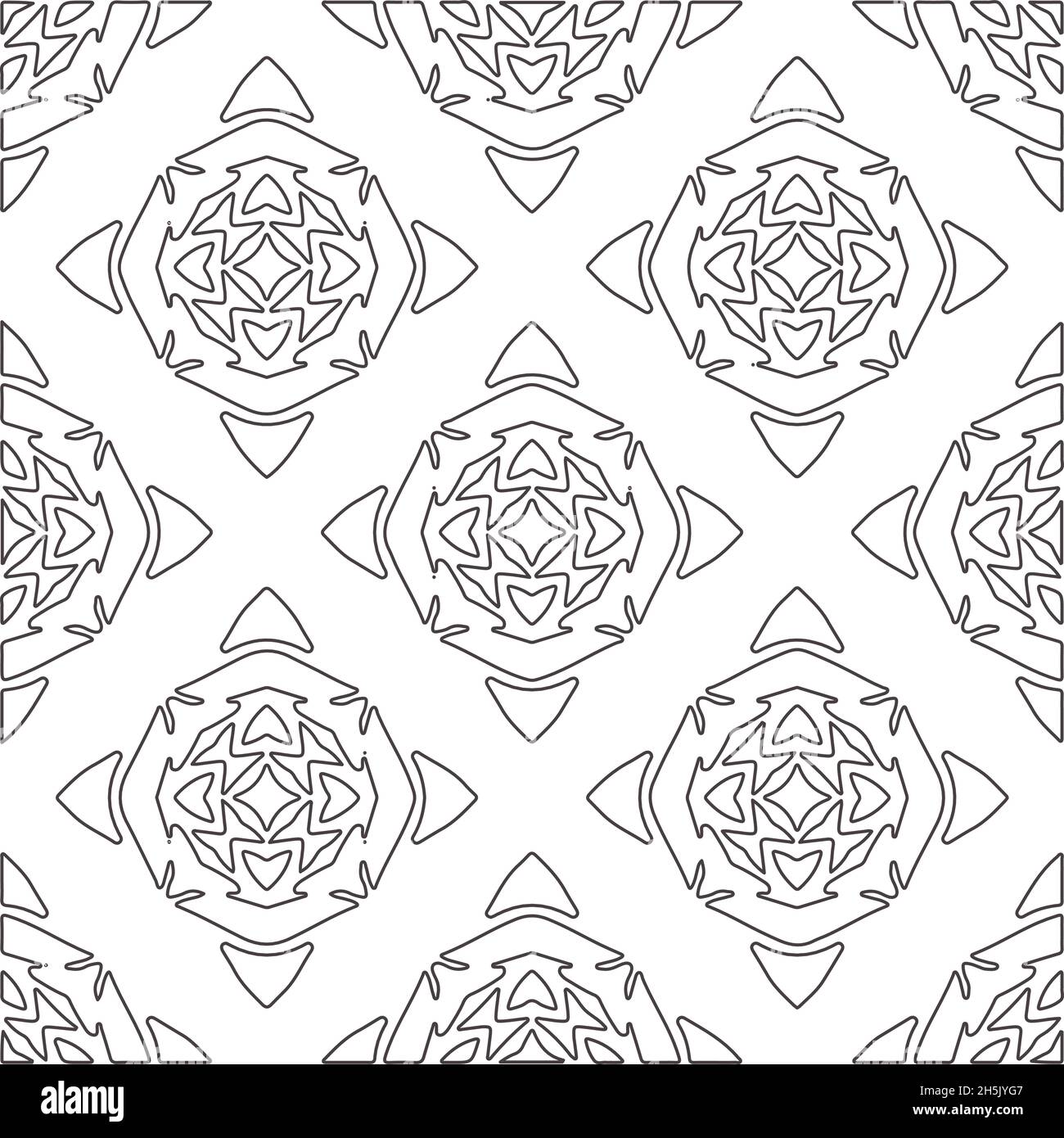 Vector pattern with symmetrical elements . Repeating geometric tiles ...