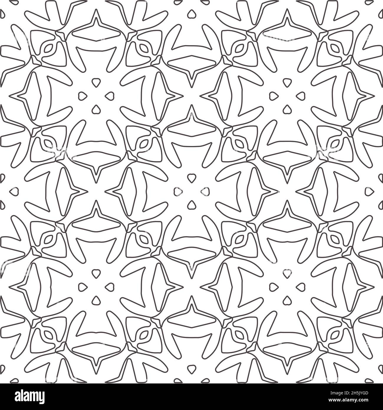 Vector pattern with symmetrical elements . Repeating geometric tiles ...