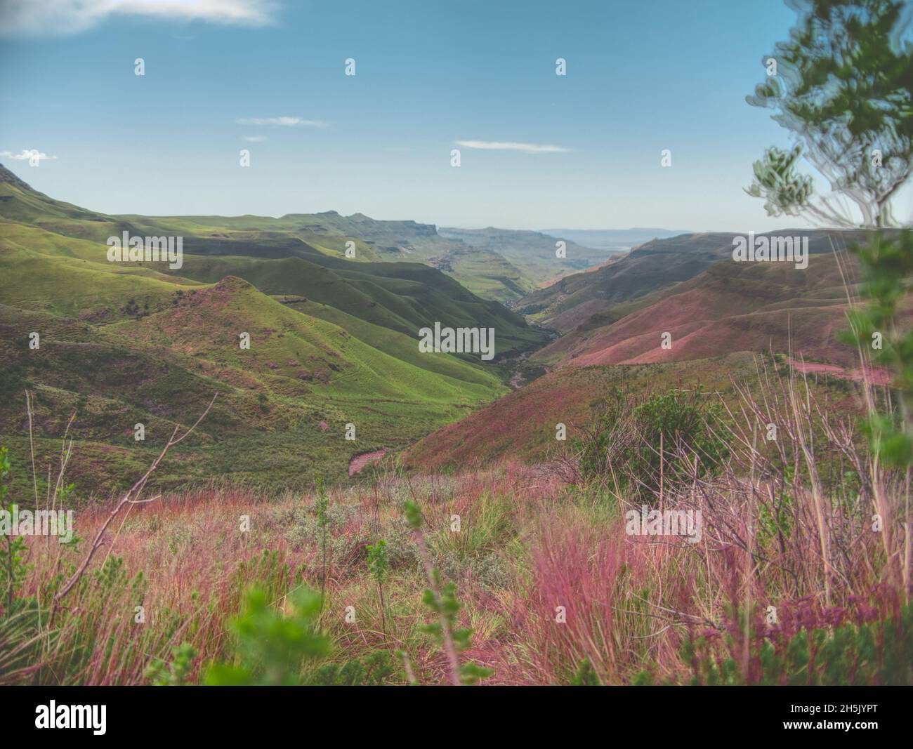 Sani Pass Landscape Stock Photo - Alamy