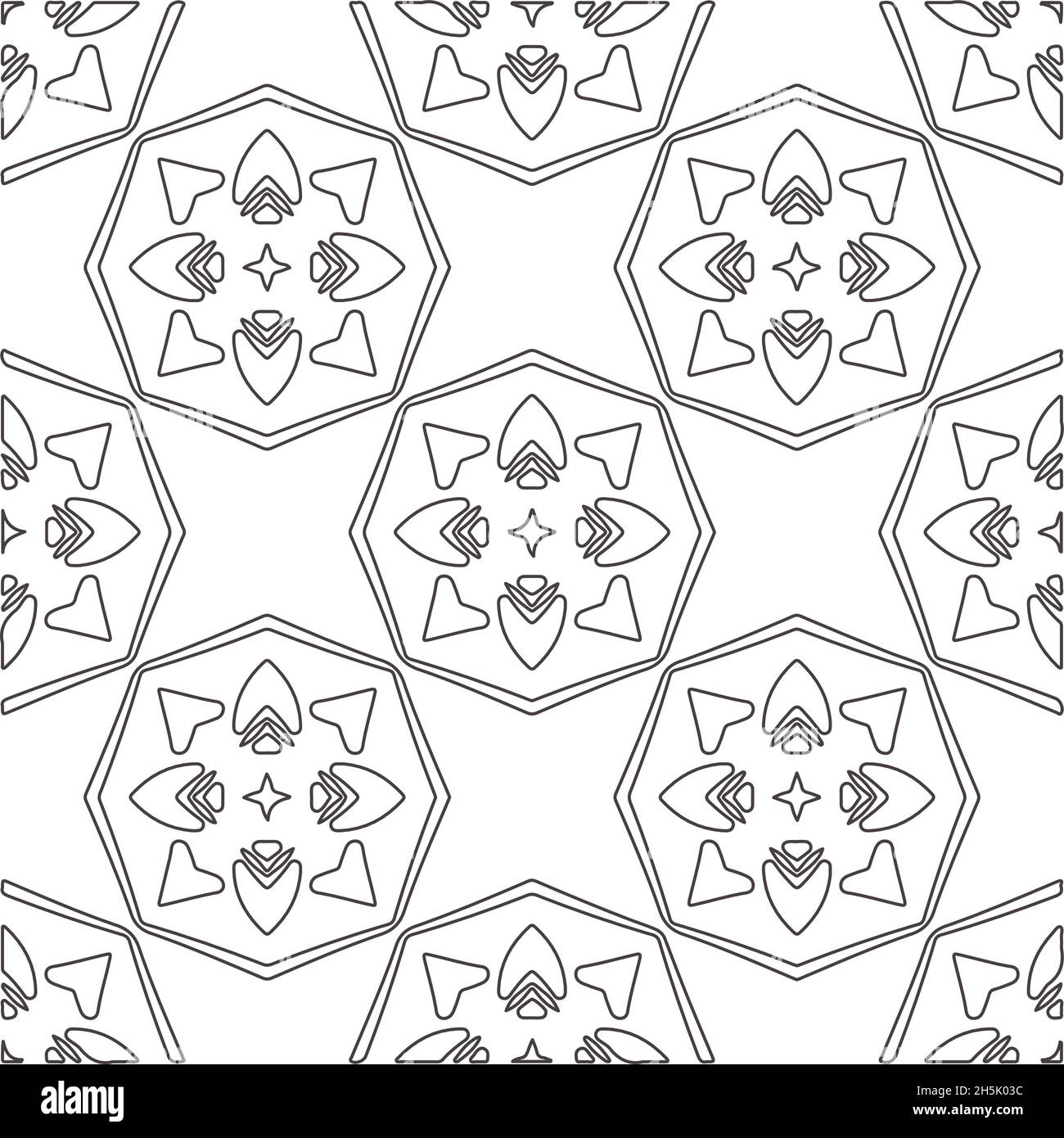 Repeating geometric tiles from striped elements.Modern geometric ...