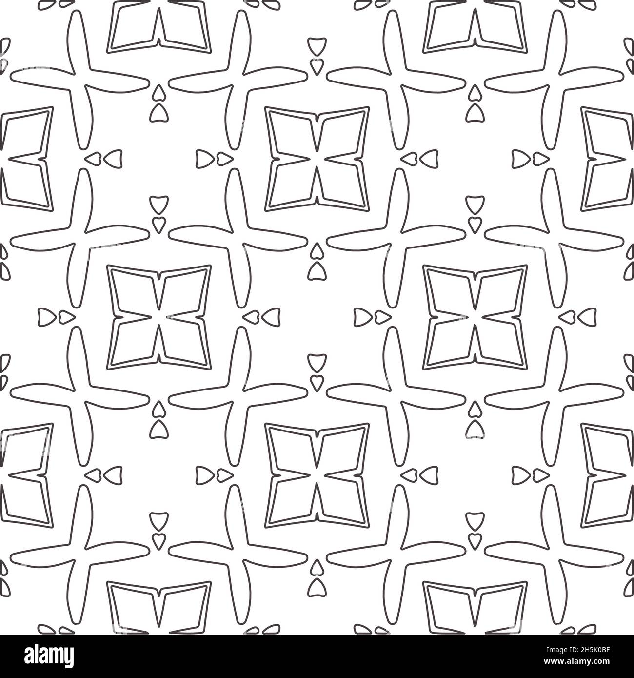 Repeating geometric tiles from striped elements.Modern geometric ...