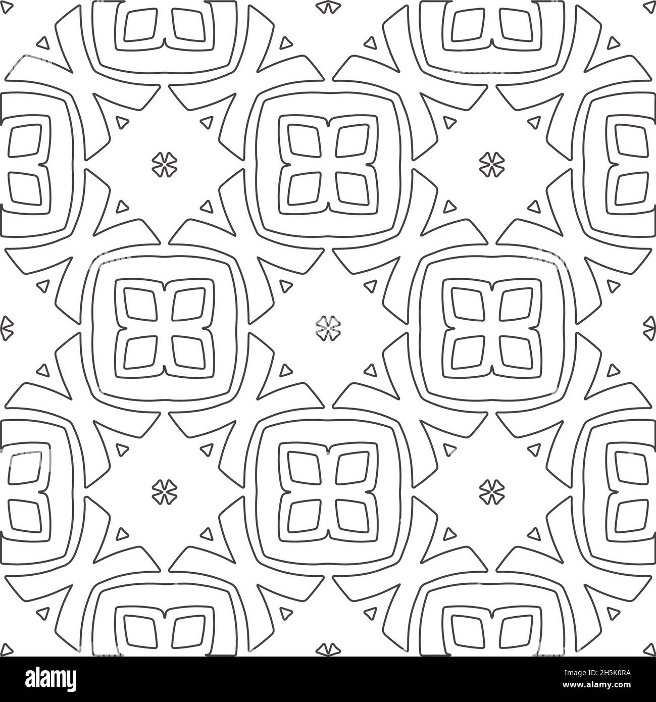 Repeating geometric tiles from striped elements.Modern geometric ...