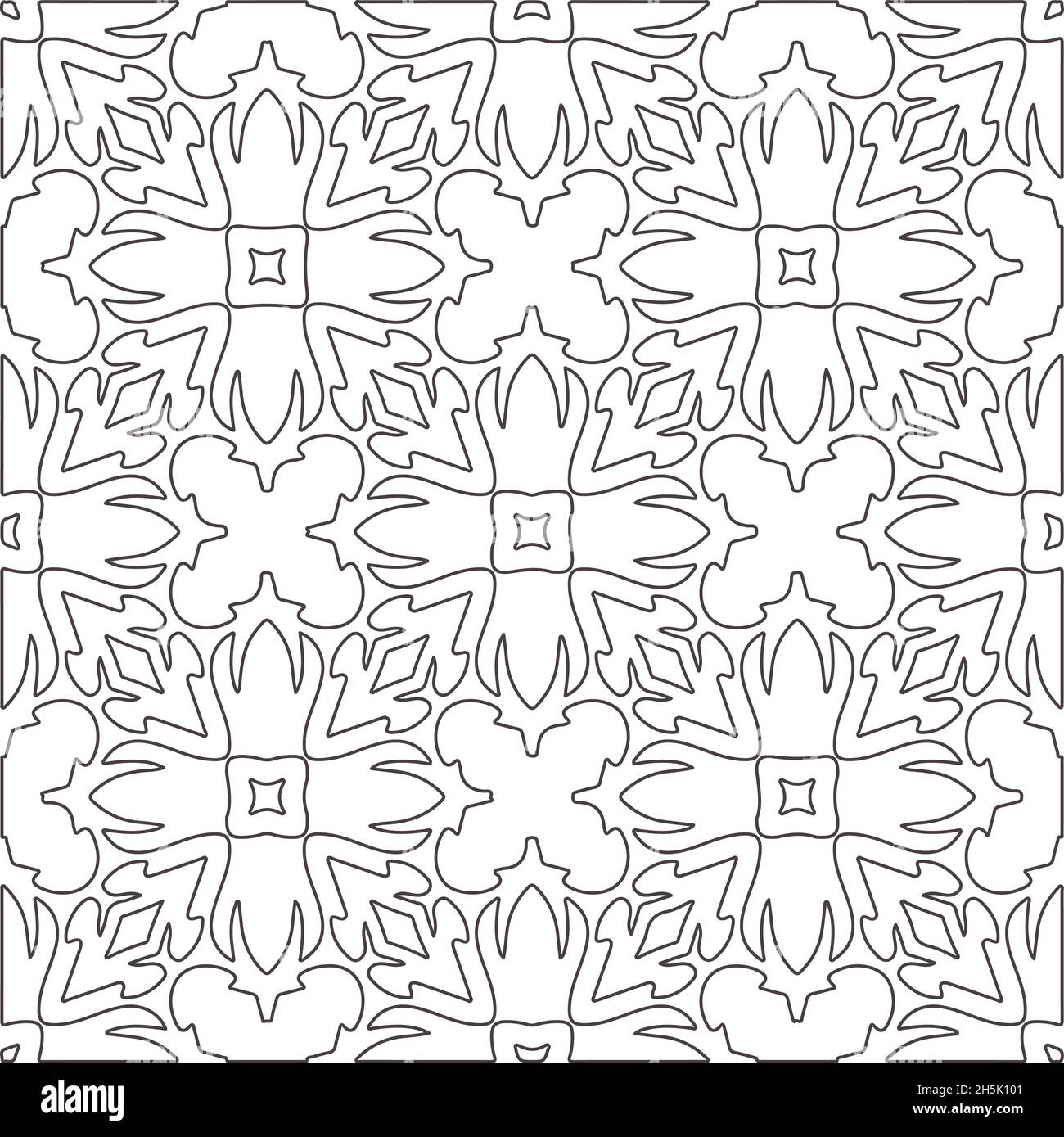 Repeating geometric tiles from striped elements.Modern geometric ...