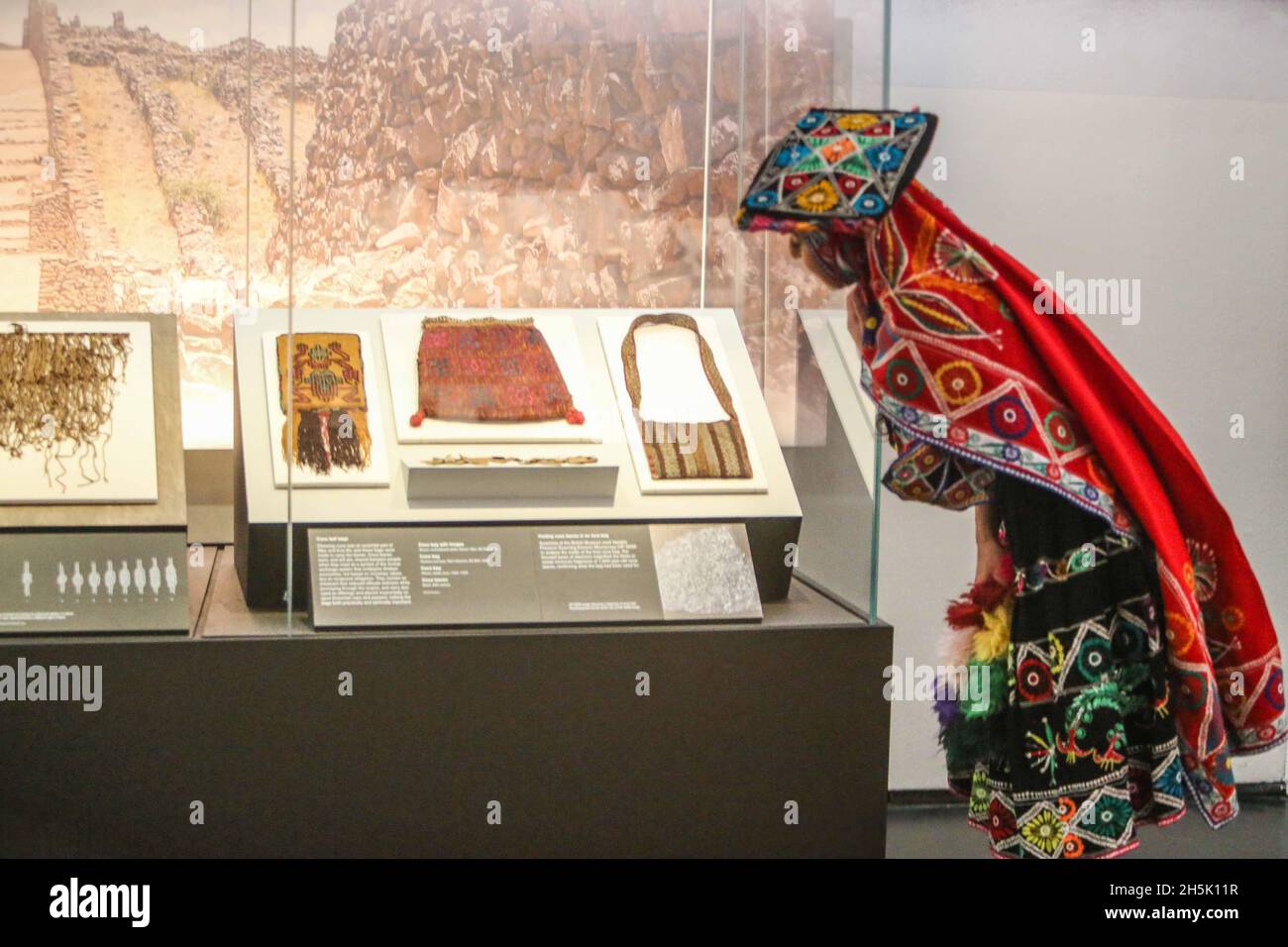 London UK 10 November 2021 Alexandra Fabian with a traditional costume ...