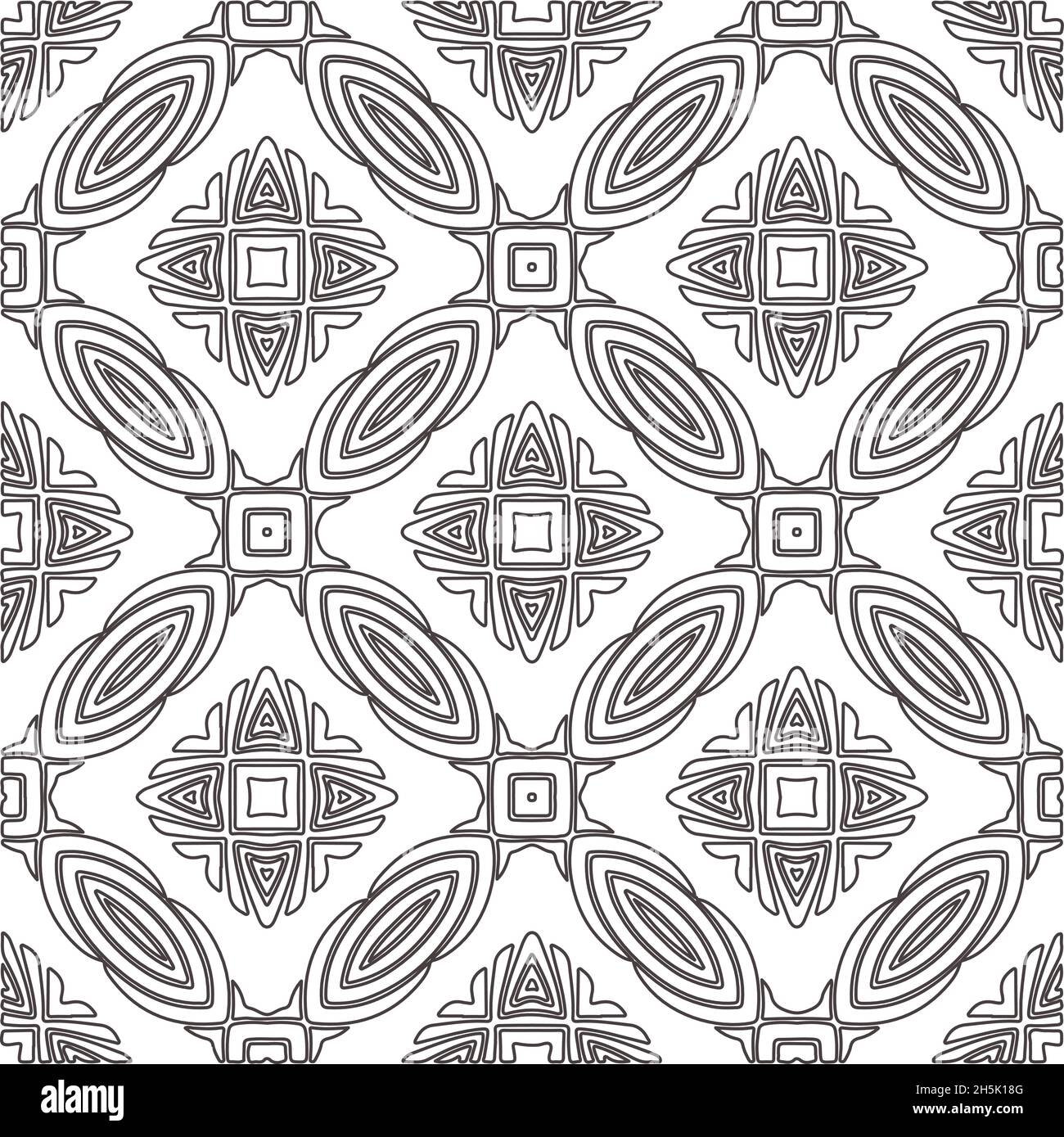 Repeating geometric tiles from striped elements.Modern geometric ...