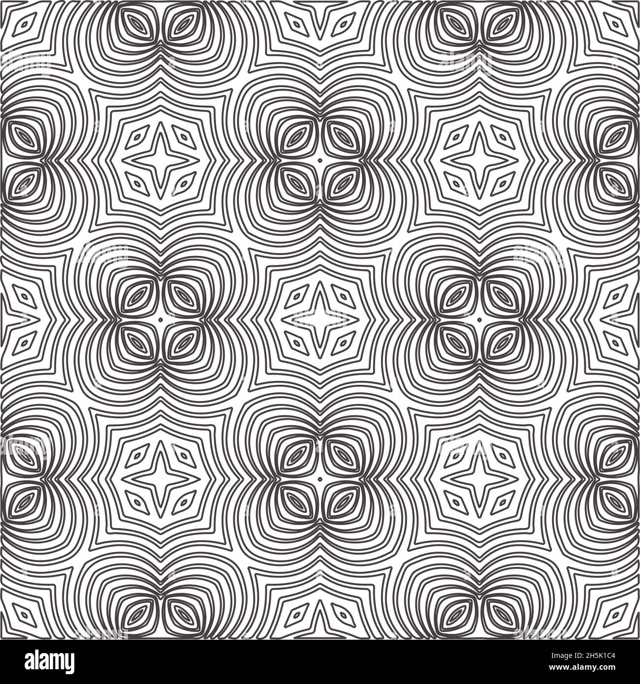 Repeating geometric tiles from striped elements.Modern geometric ...