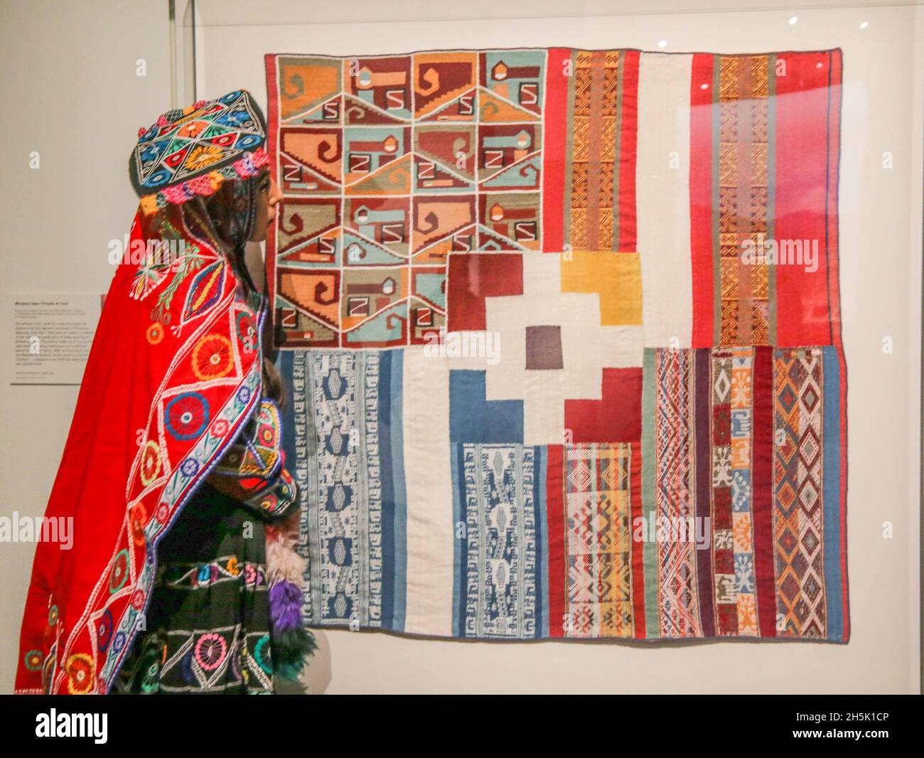 London UK 10 November 2021 Alexandra Fabian with a traditional costume ...