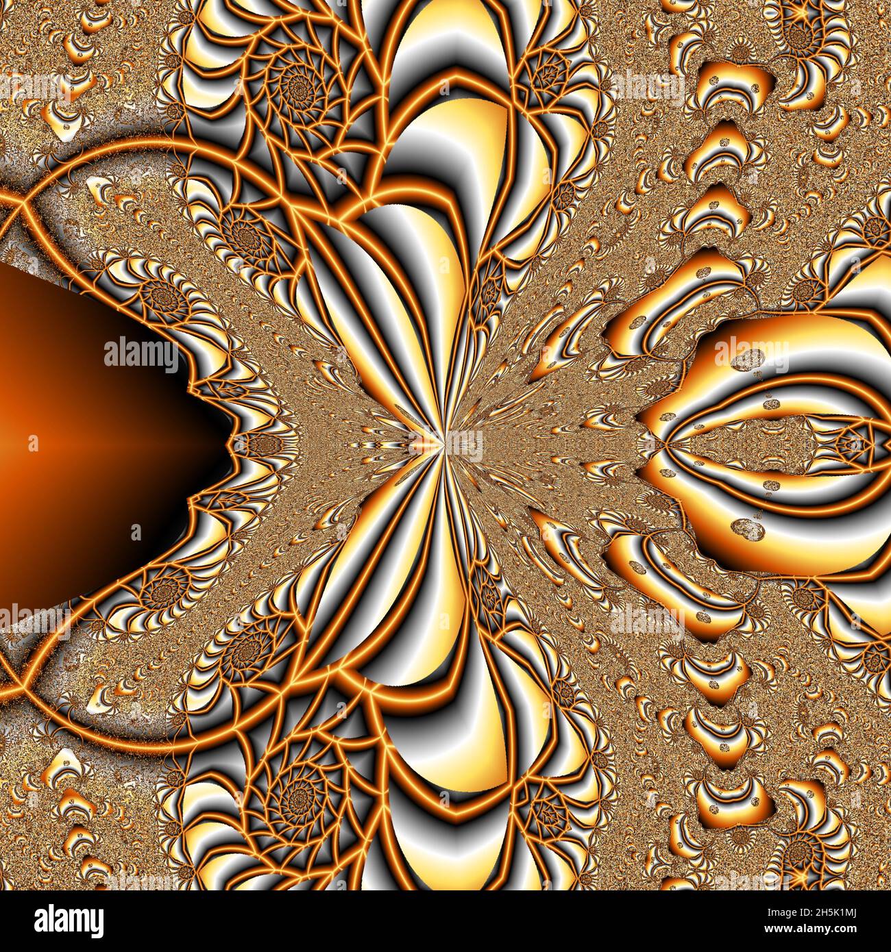 Abstract Computer generated Fractal design. A fractal is a never-ending ...
