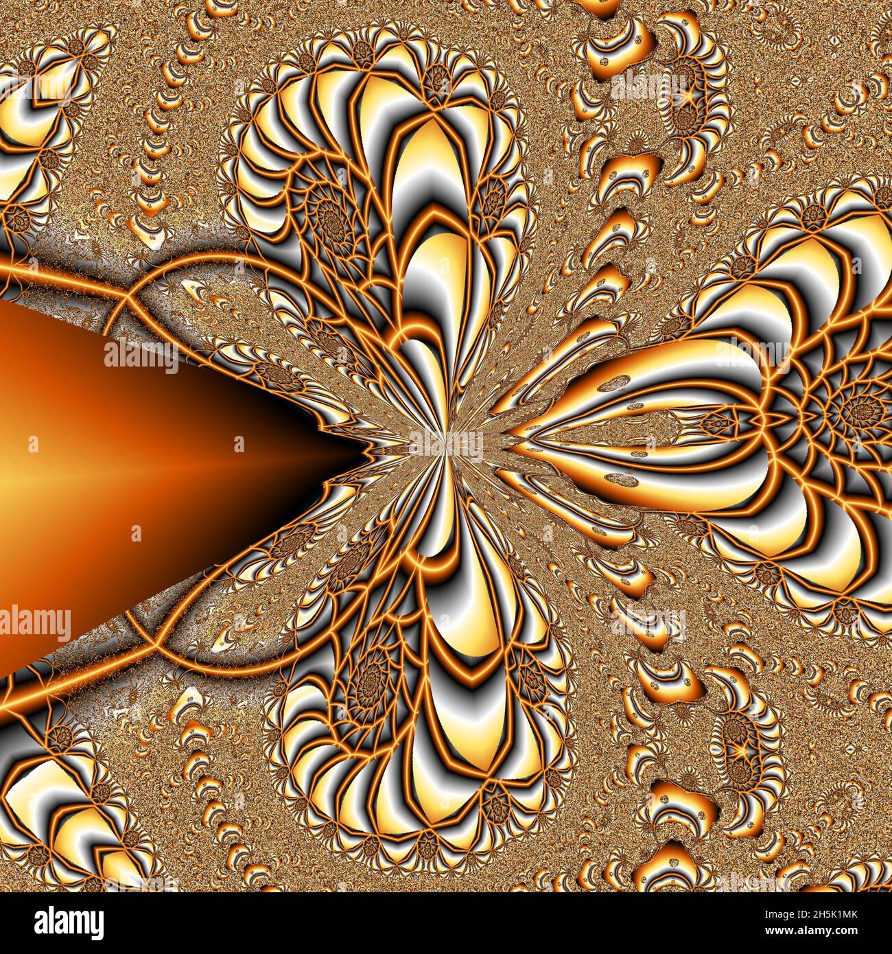 Abstract Computer generated Fractal design. A fractal is a never-ending ...