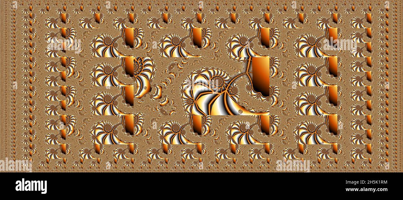 Abstract Computer generated Fractal design. A fractal is a never-ending ...