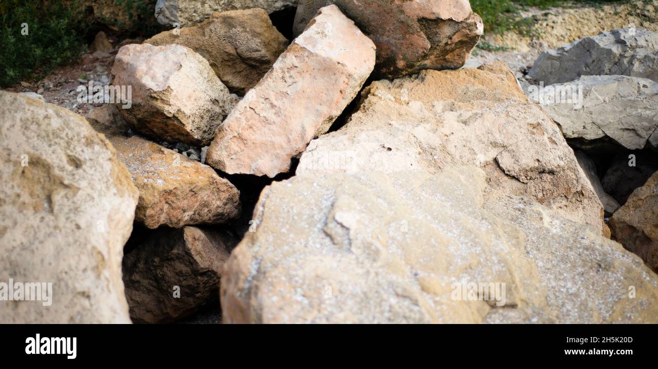 Big pier large stones hi-res stock photography and images - Alamy