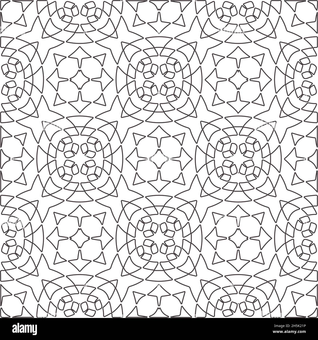 Repeating geometric tiles from striped elements.Modern geometric ...