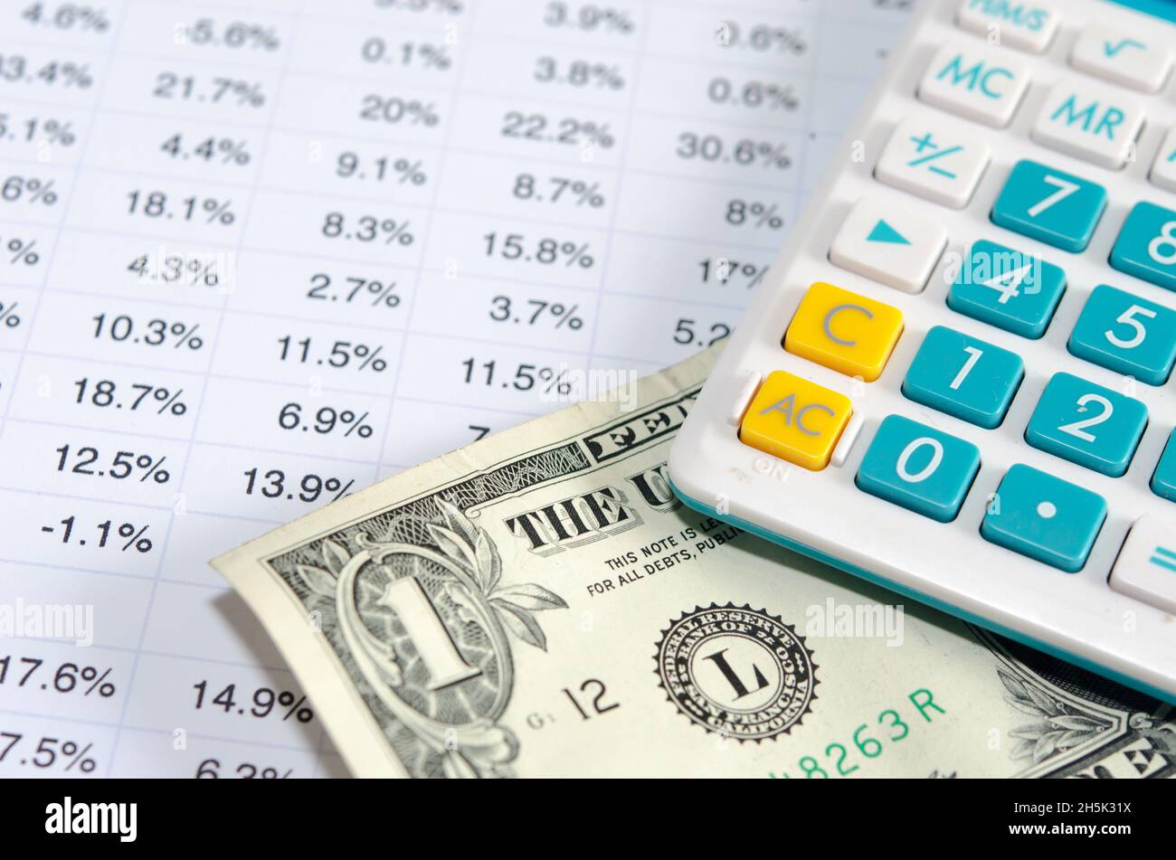 Business diagram on financial report Stock Photo - Alamy