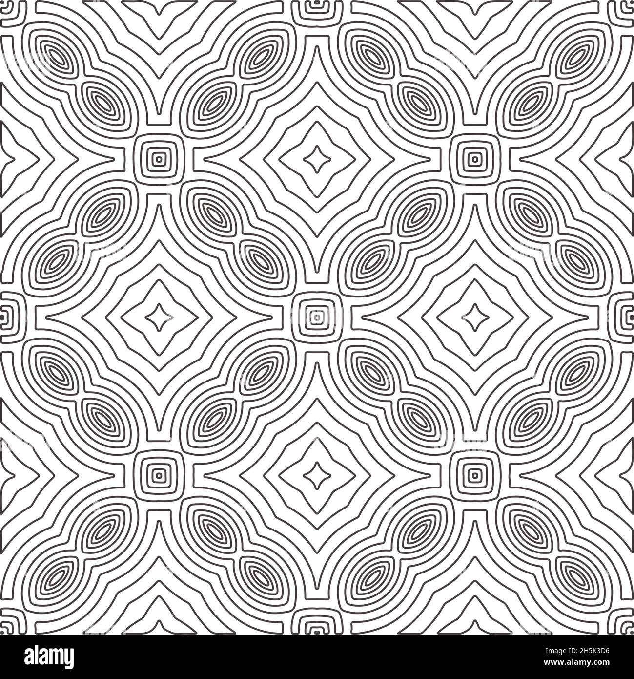 Repeating geometric tiles from striped elements.Modern geometric ...