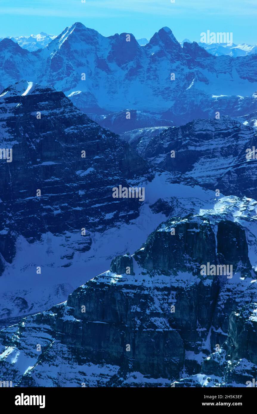 The Goodsir Peaks From Summit Of Mount Temple, Banff National Park ...