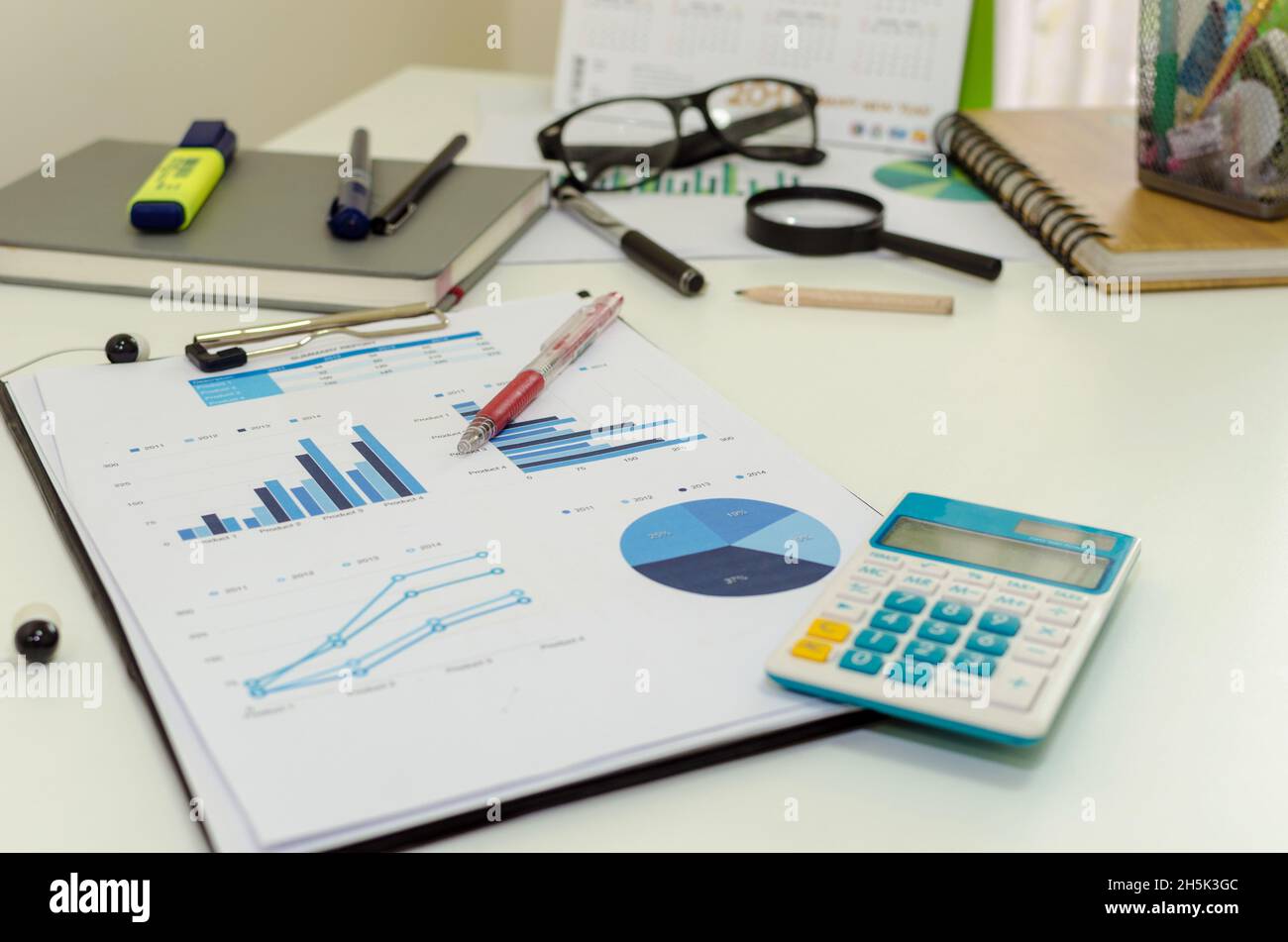 business chart showing financial success Stock Photo - Alamy