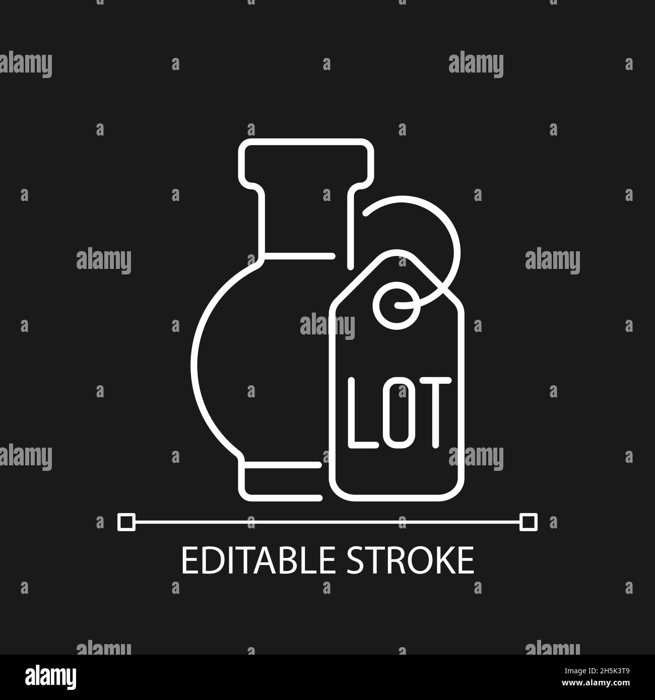 Lot linear icon for dark theme Stock Vector Image & Art - Alamy