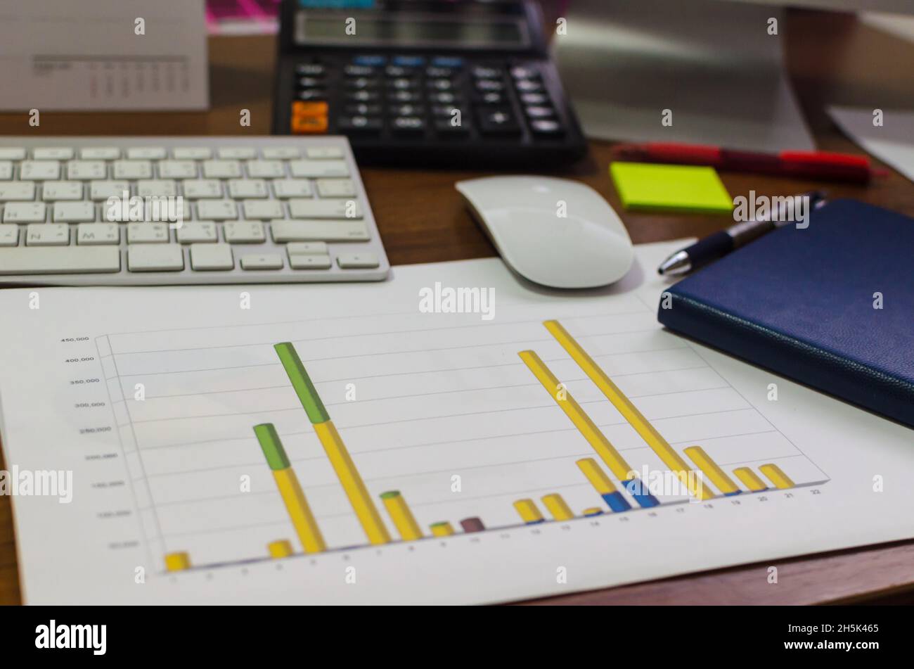 Business finance, accounting, statistics and analytic research concept ...