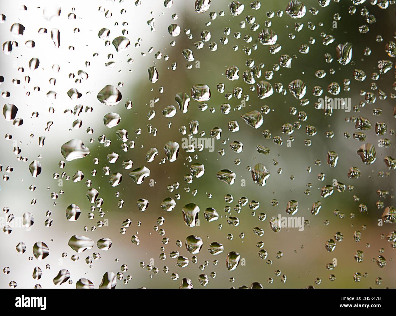 Background of water drops on glass Stock Photo - Alamy