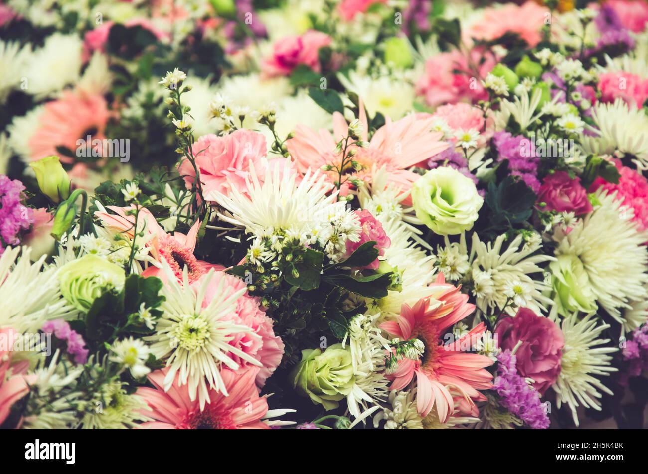 Vintage flowers background. vintage effect style pictures Stock Photo ...