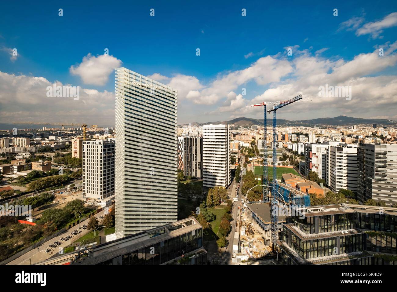 Modern offices buildings in Hospitalet de Llobregat in Barcelona Spain ...