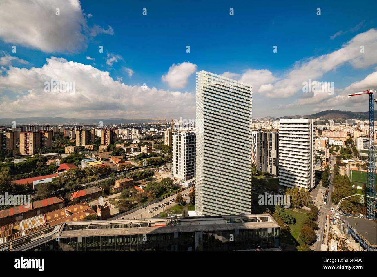 Modern offices buildings in Hospitalet de Llobregat in Barcelona Spain ...