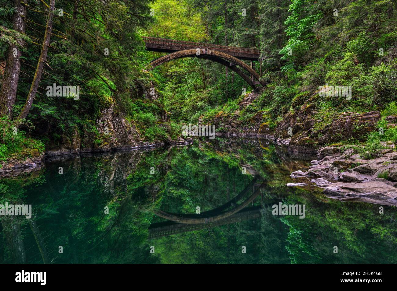 Moulton Falls Bridge Stock Photo - Alamy
