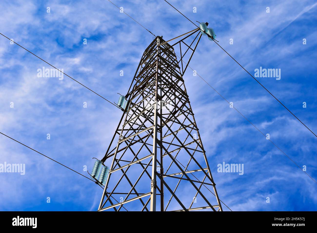 metal electric poles Stock Photo - Alamy