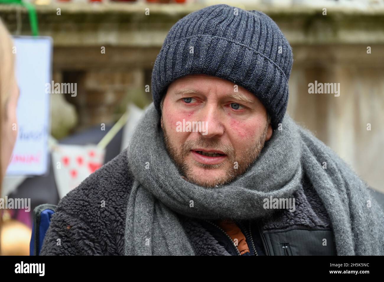 London, UK. Richard Ratcliffe now on day eighteen of his hunger strike ...